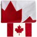 Embroidered Canada Flag 3x5 Feet and 12x18 Inch Outdoor Double Sided ...