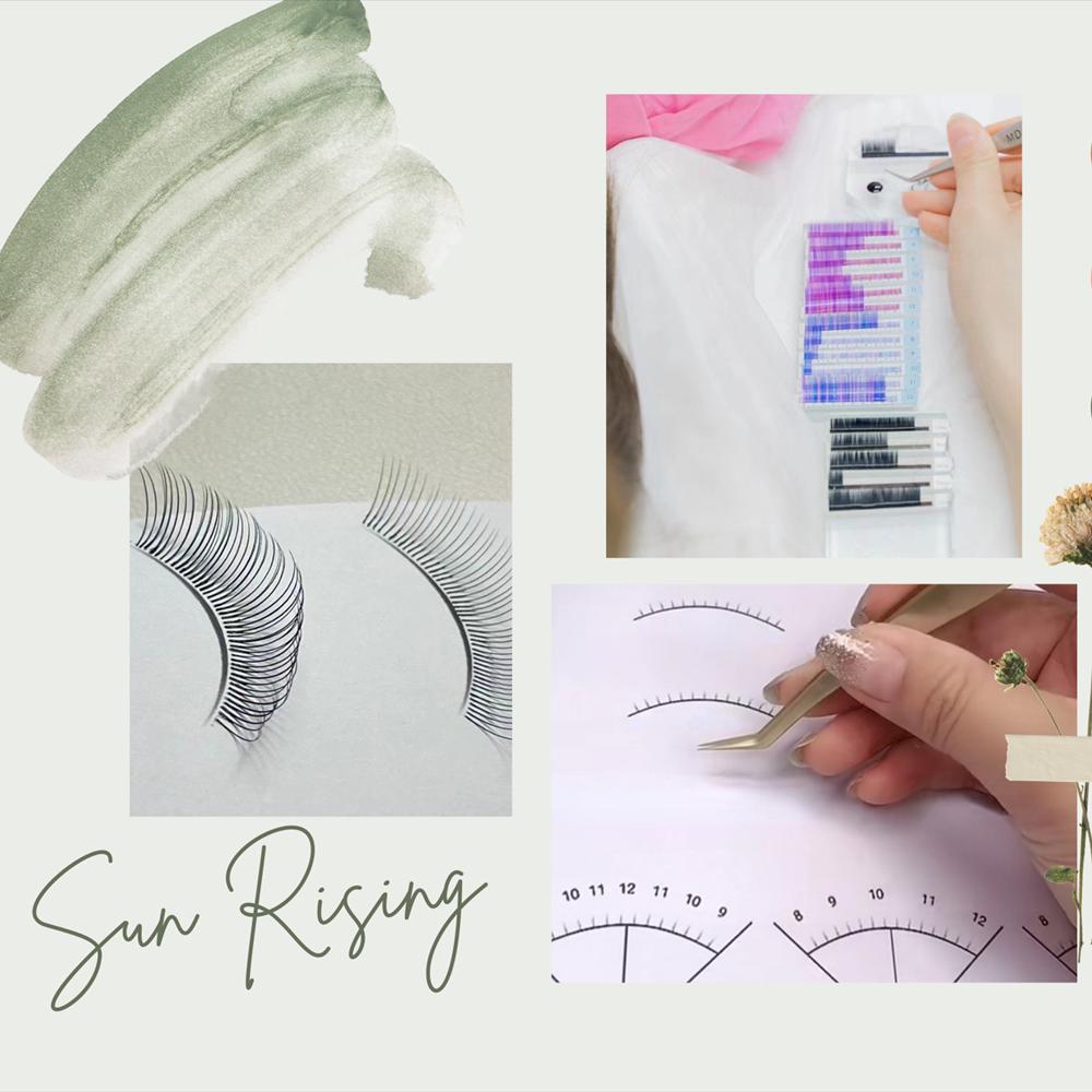 Lashes Training Exercise Papers for Beginners Professional Eyelash ...