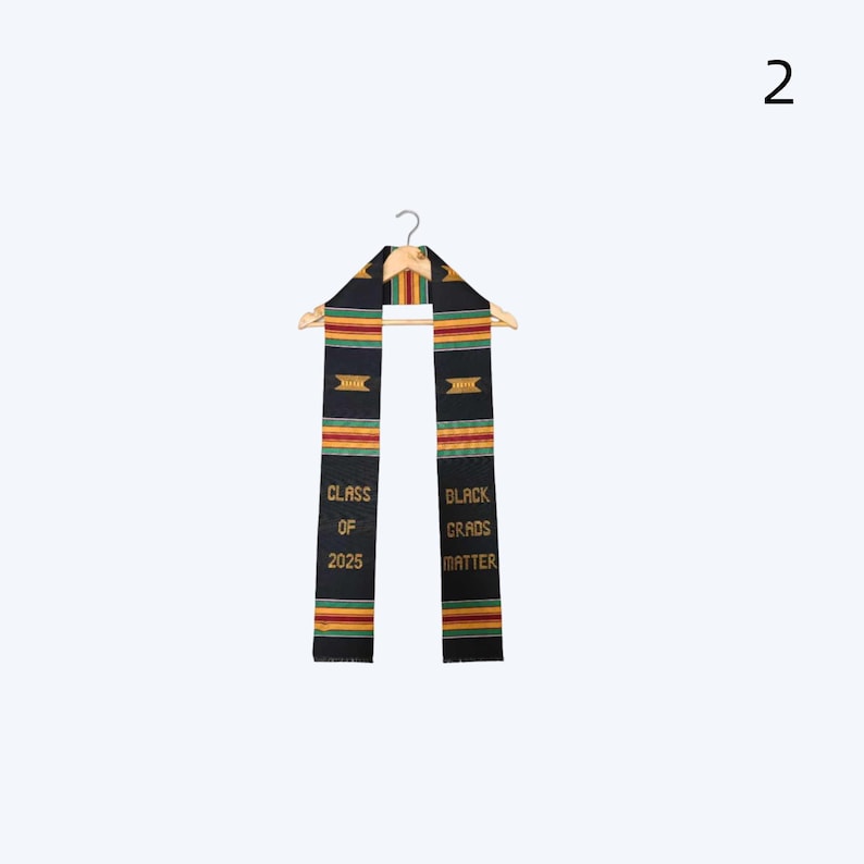 Kente Graduation Stoles Black Girl Magic 2025 Kente Stole - Etsy