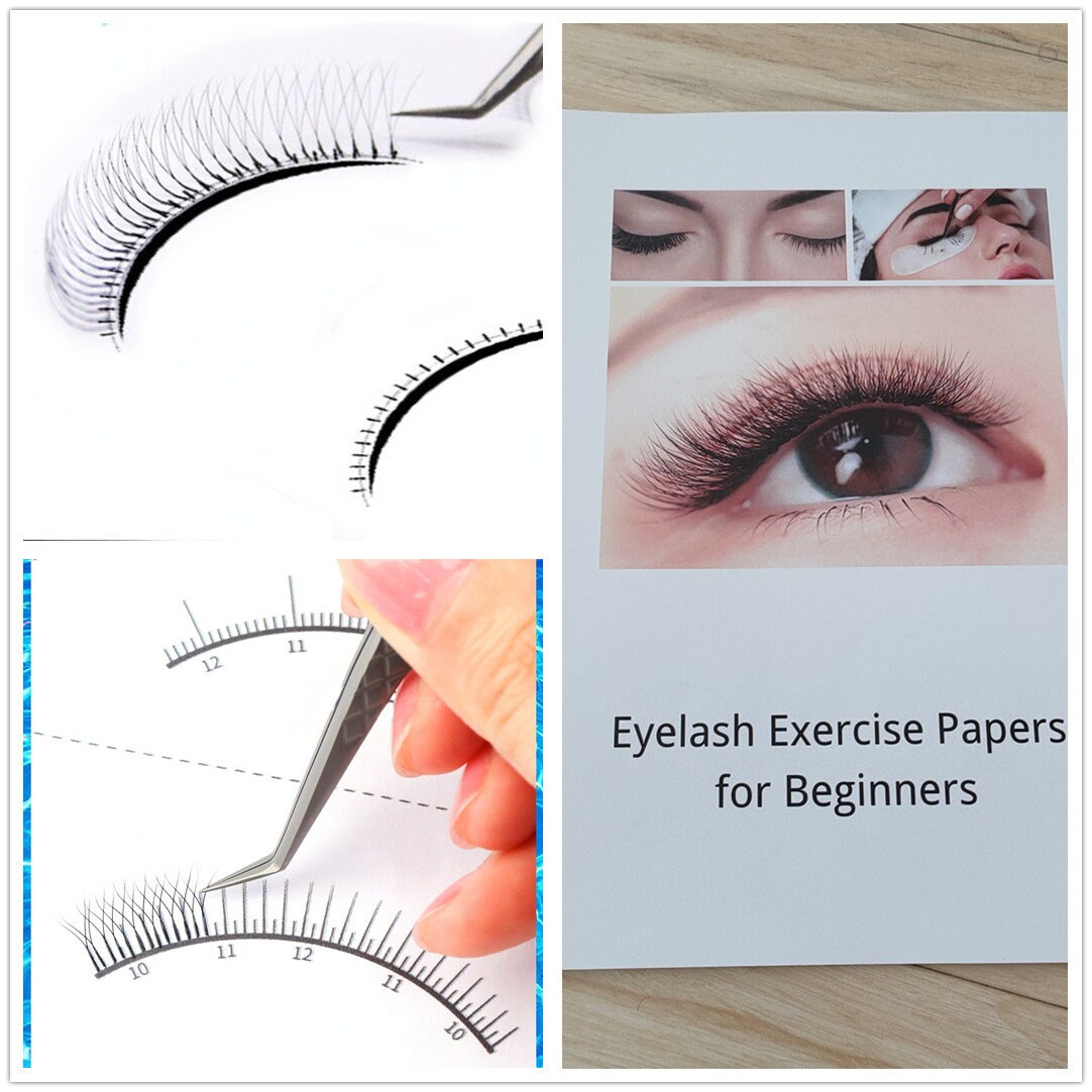 Lashes Training Exercise Papers for Beginners Professional Eyelash ...