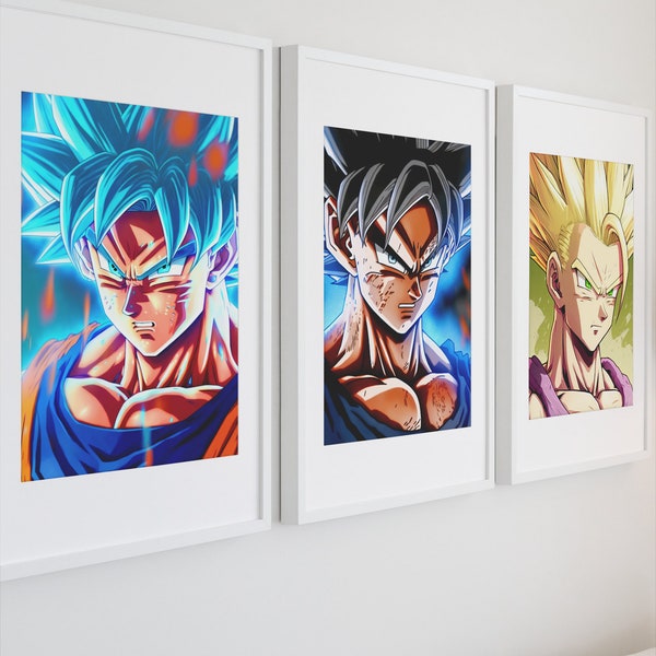 Dragon ball poster goku - Etsy México