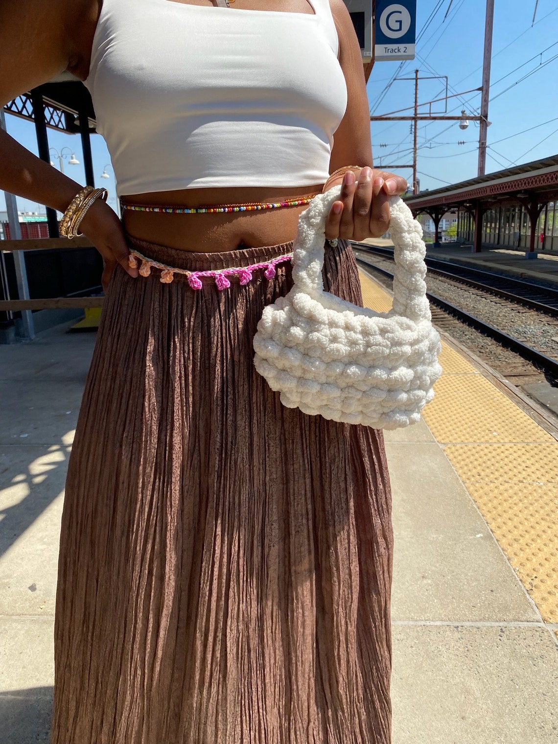 PUPA Mini Soft Chunky Handmade Crochet Bernat Purse - Etsy