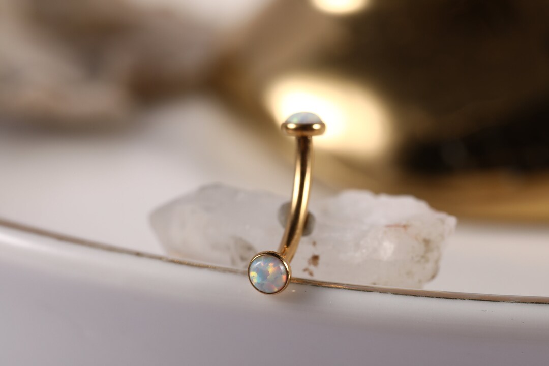 Vertical Labret Bridge Gold Eyebrow Piercing Jewelry Curved - Etsy ...