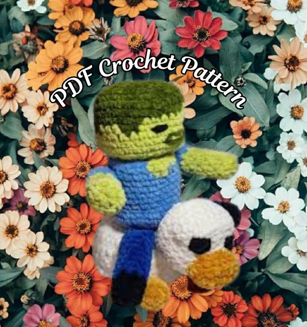 Minecraft Chicken Jockey Crochet Pattern PDF, Chicken Jockey Crochet ...