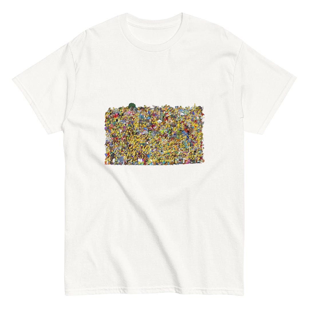 Every Simpsons Character Shirt Graphic Tee Funny Simpsons Gift Simpsons ...