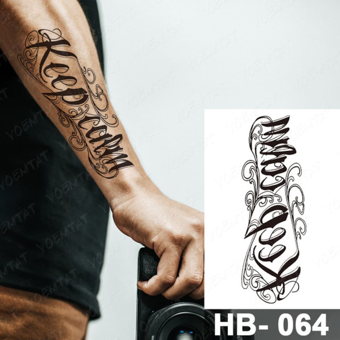 New Tattoos Alphabets Letters Tattoo Body Art Words Writing - Etsy