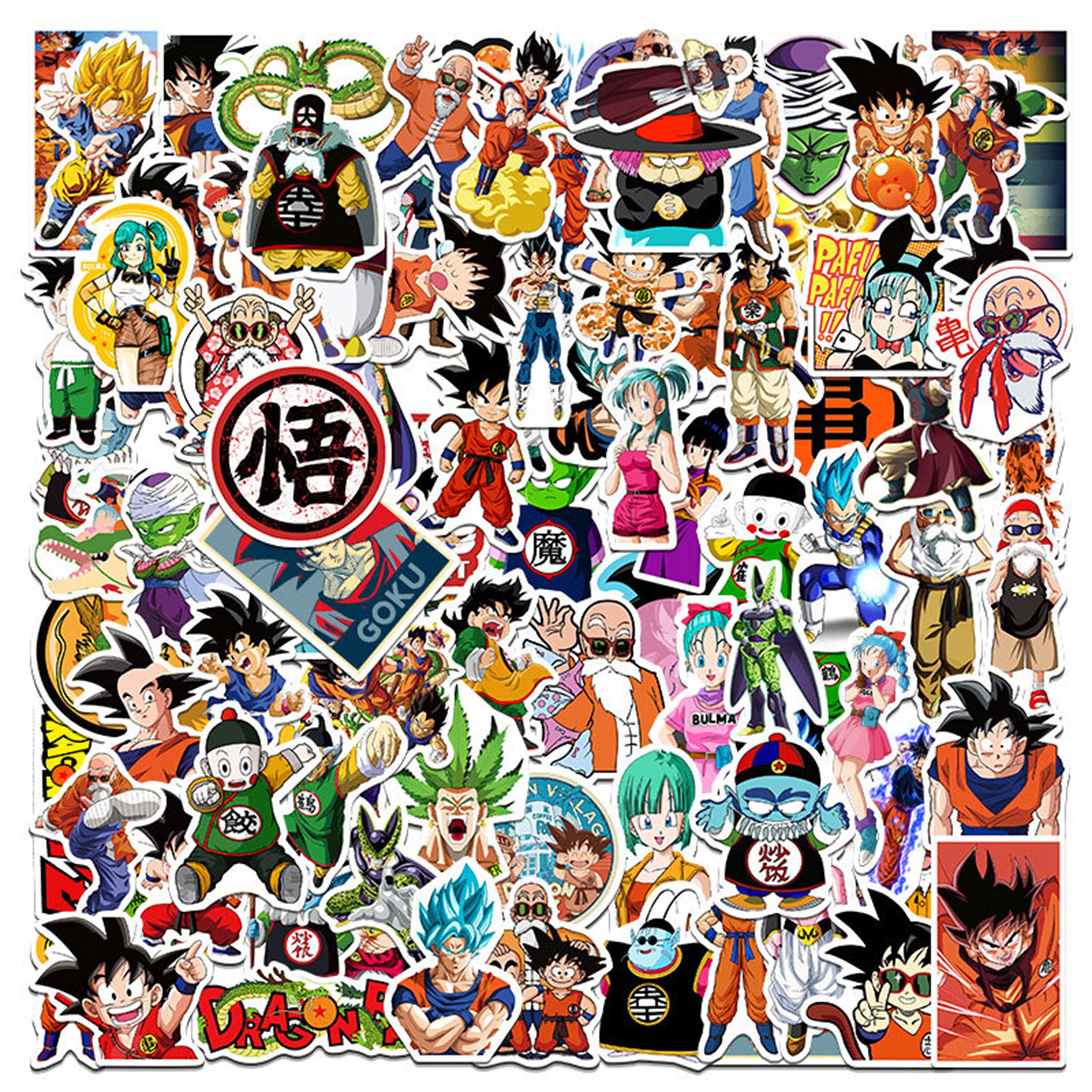100pcs Anime de dibujos animados DRAGON BALL Z Pegatina para - Etsy México