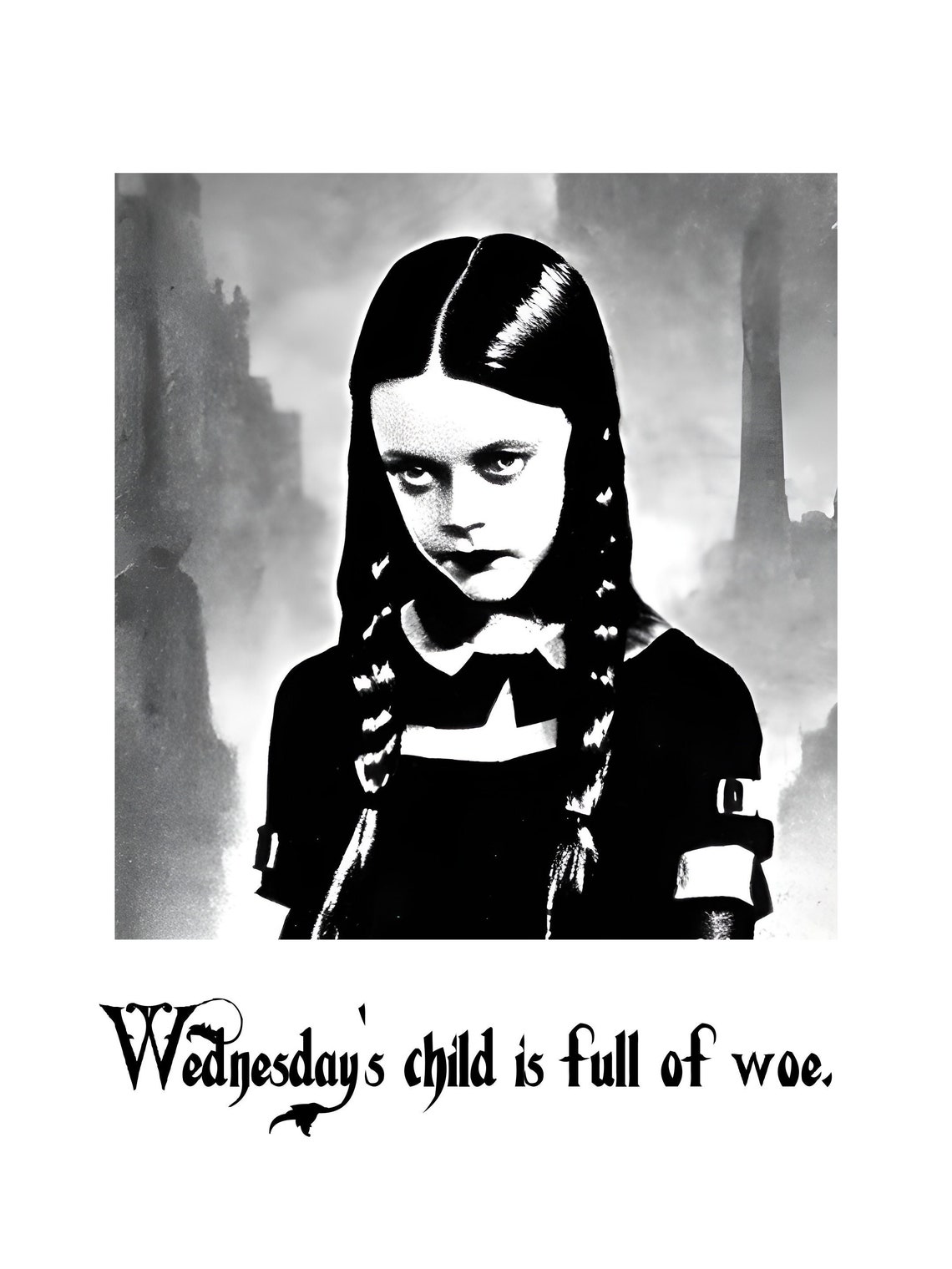Wednesday Addams: Wednesday's Child is Full of Woe Digital Download ...