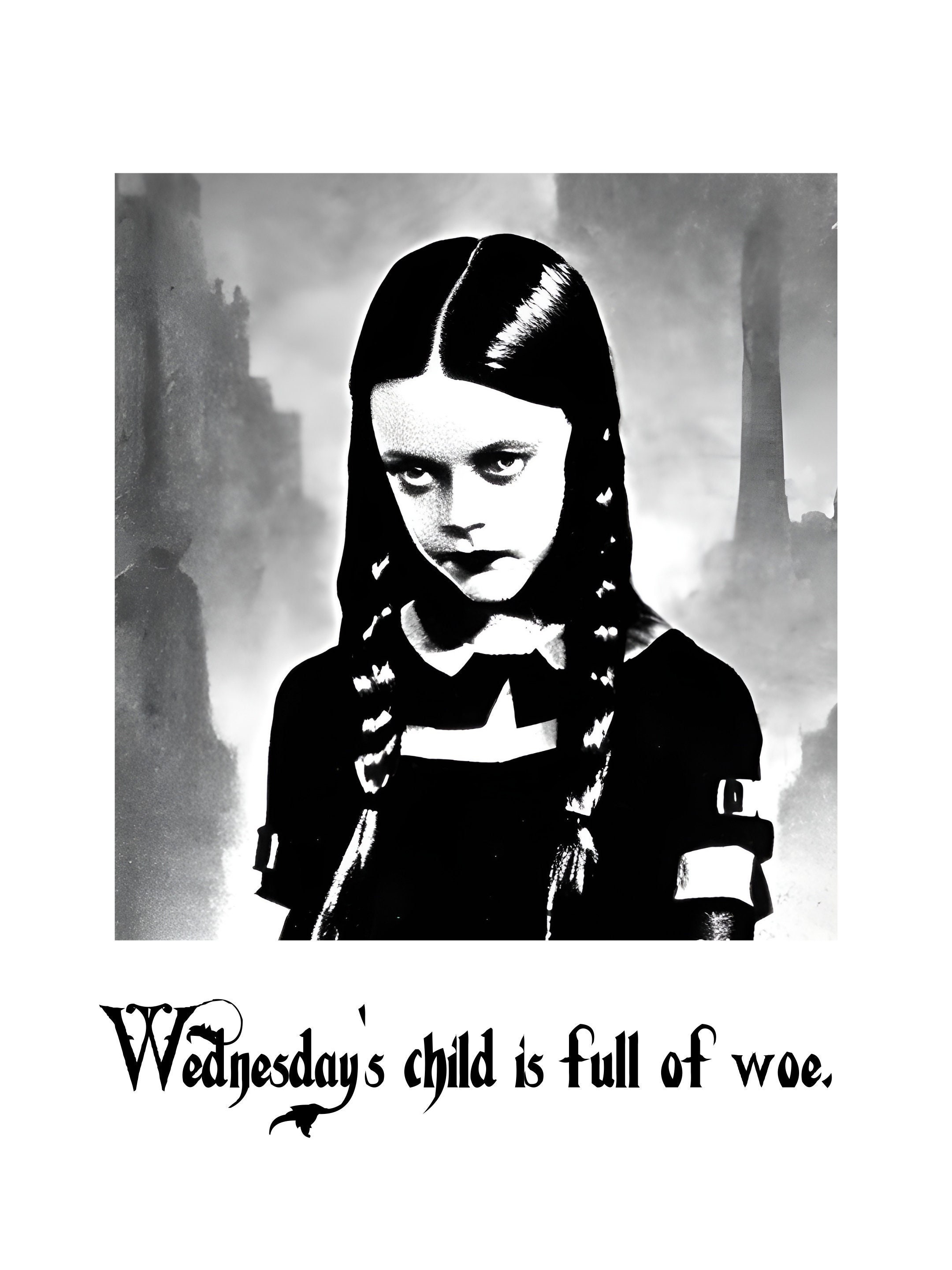 Wednesday Addams: Wednesday's Child is Full of Woe Digital Download ...
