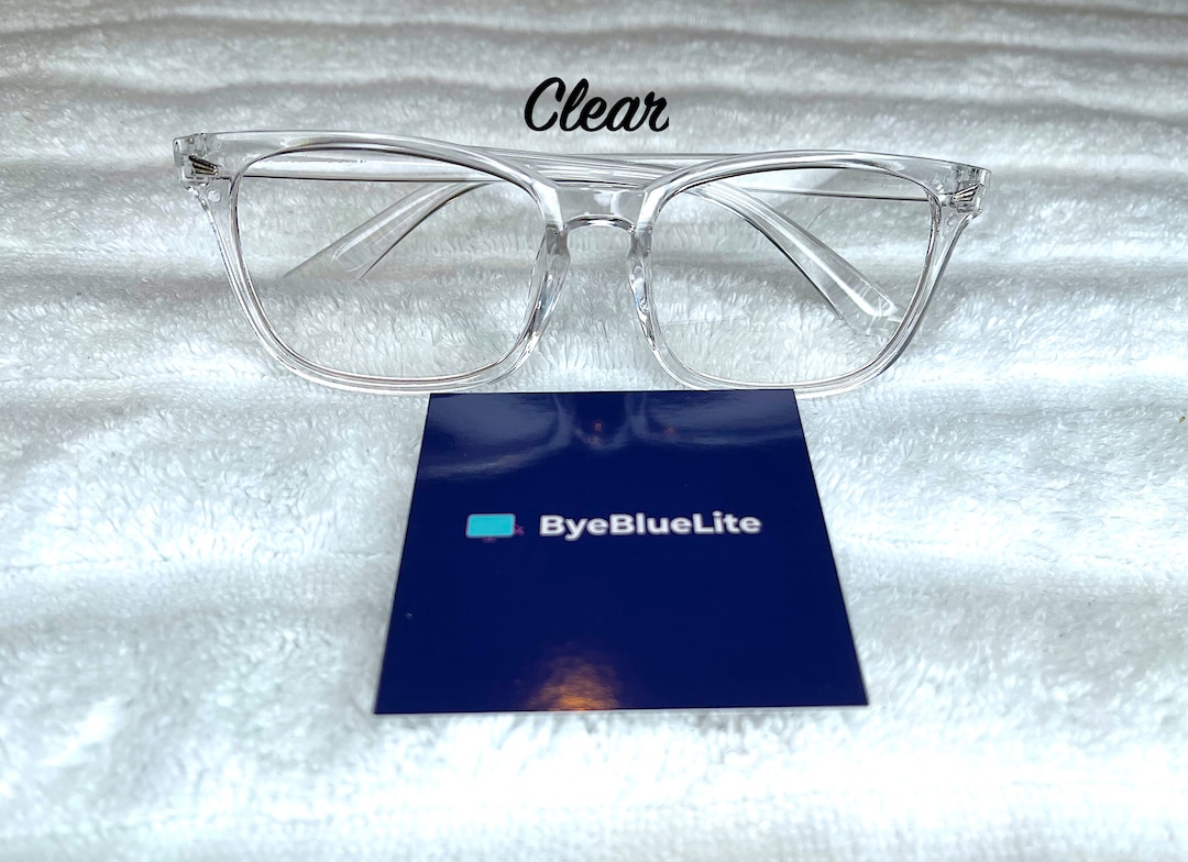 Clear Color Blue Light Glasses Single Pair Bluelight Blocking - Etsy