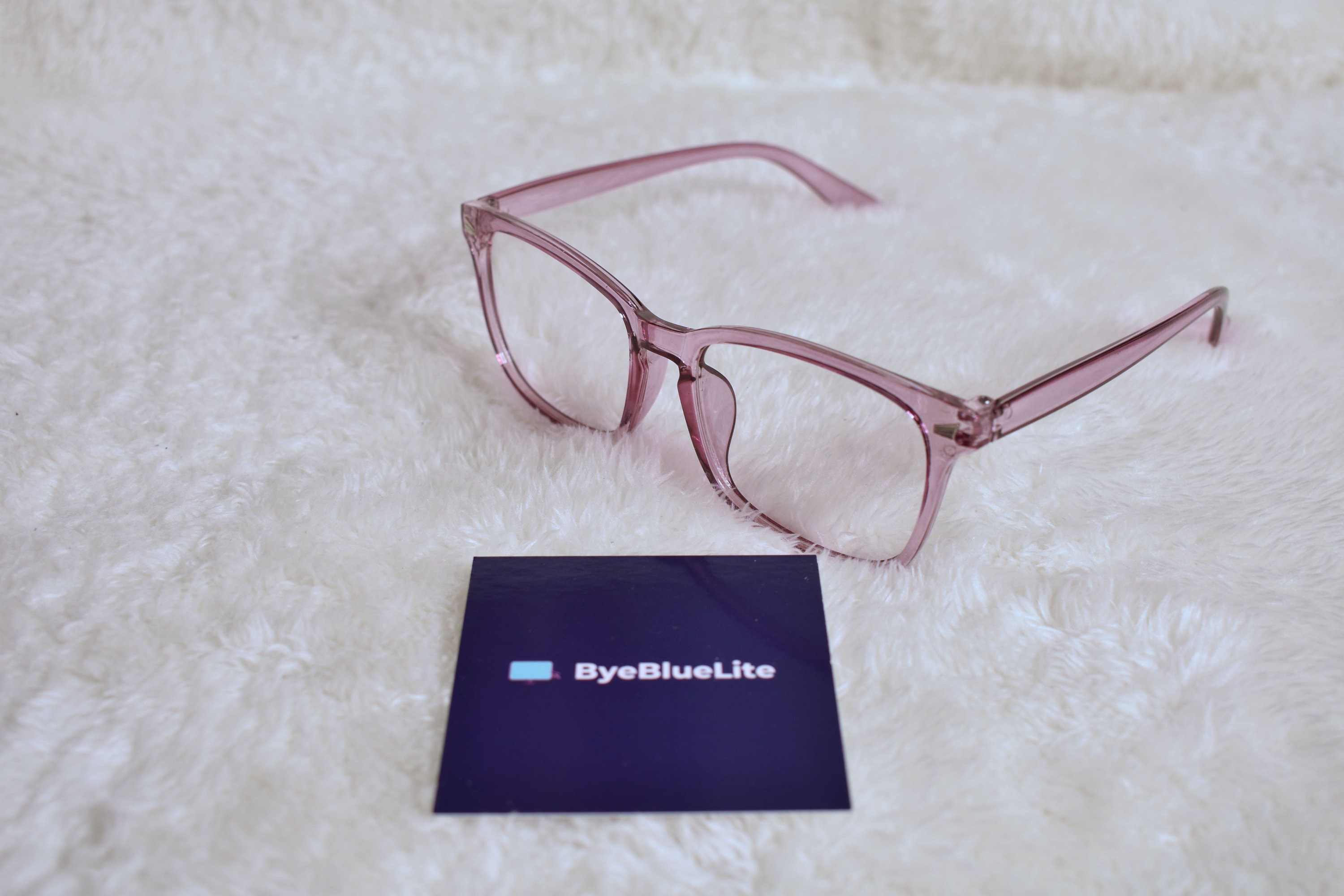 Transparent Violet Color Blue Light Glasses Single Pair Bluelight ...