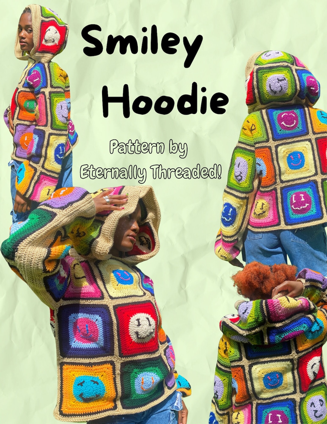 Smiley Face Hoodie - Etsy