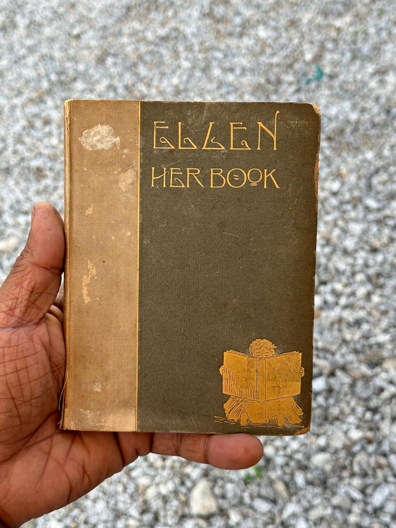 Ellen: Her Book by John Huston Finley (1897) SIGNED - Etsy