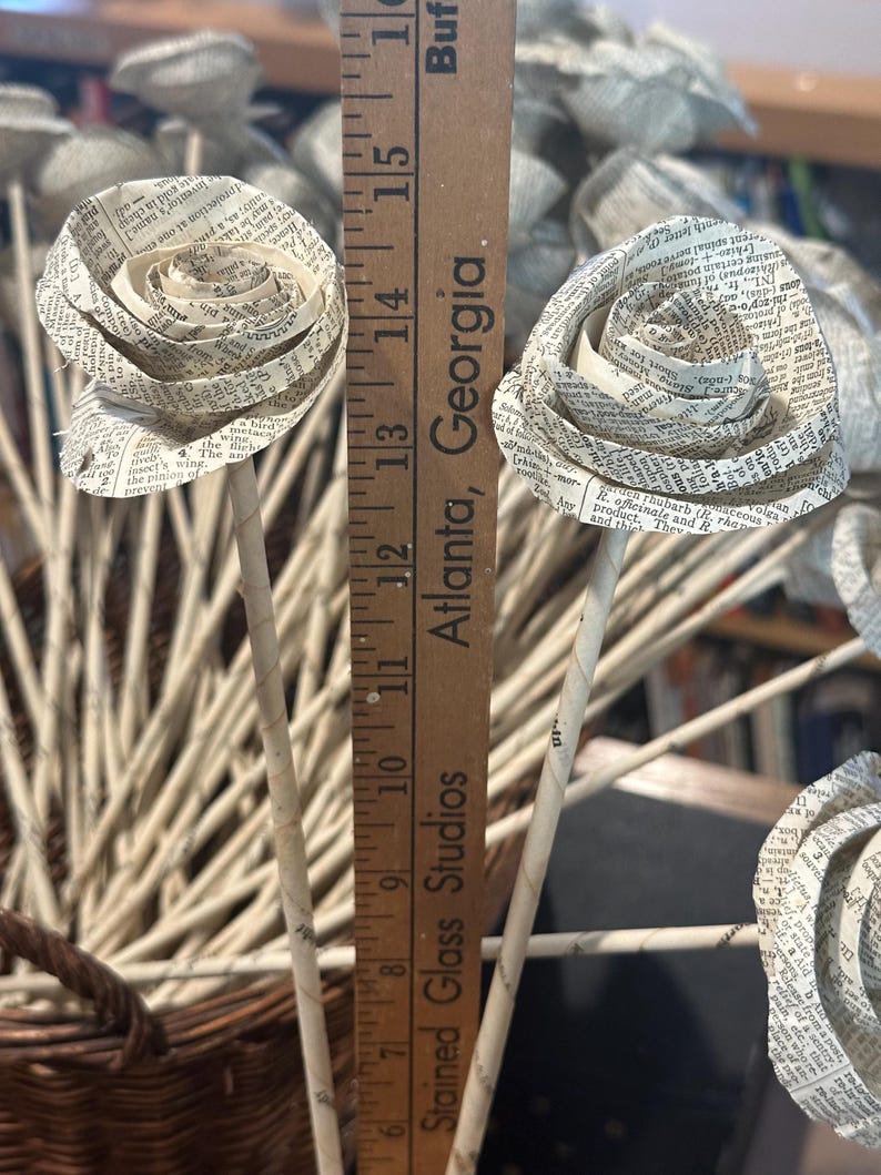 Dictionary Roses - Etsy