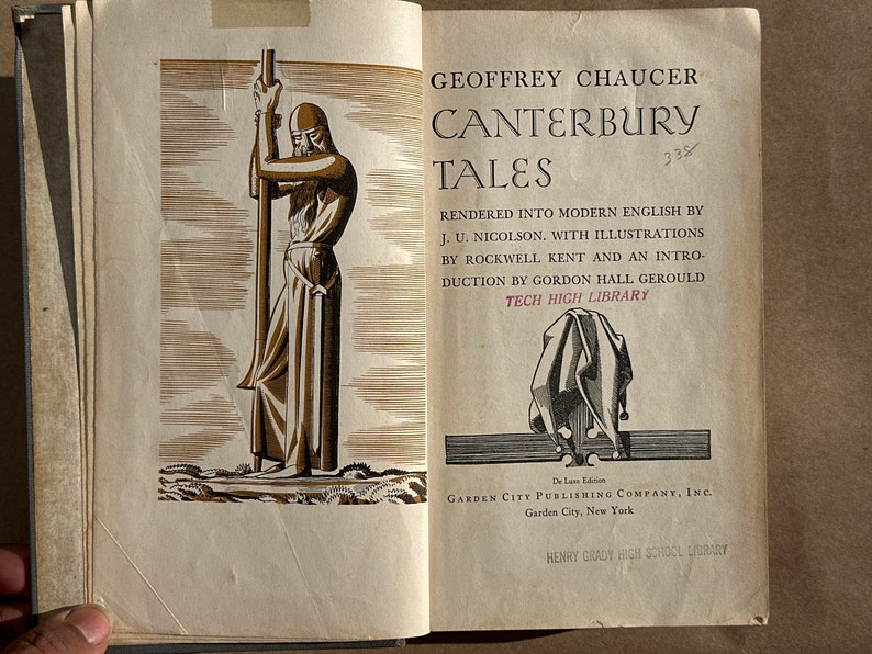 Canterbury Tales by Geoffrey Chaucer (1934) - Etsy