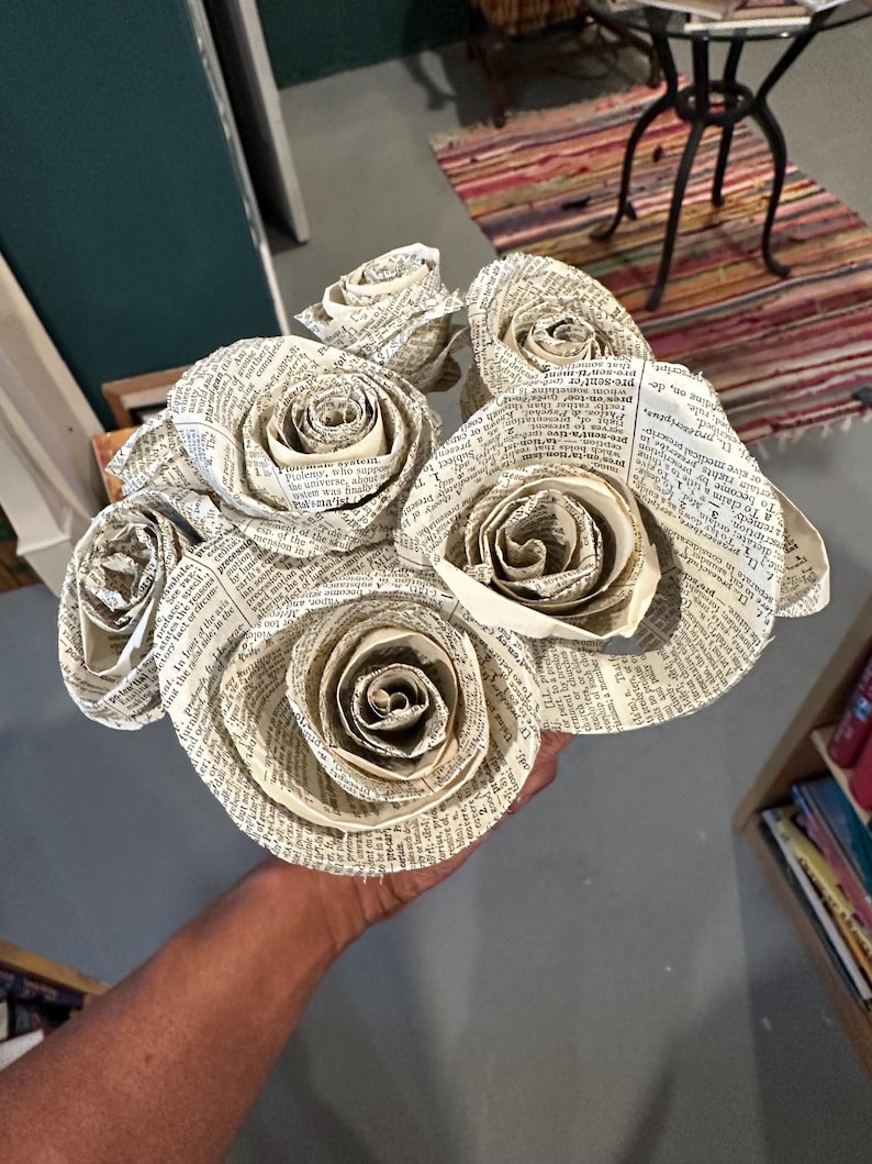 Dictionary Roses - Etsy
