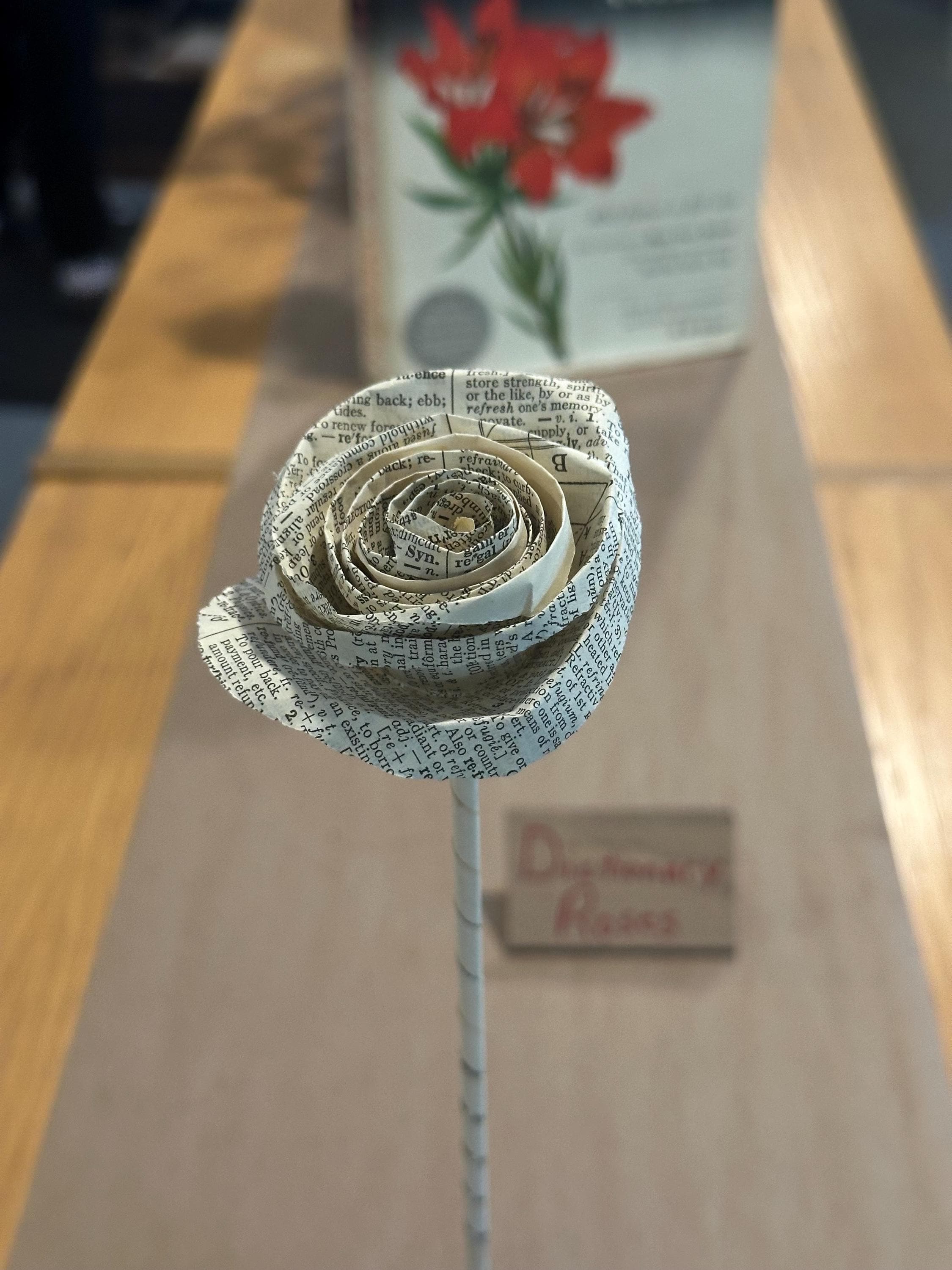 Handcrafted Dictionary Paper Roses, Everlasting Blooms - Etsy