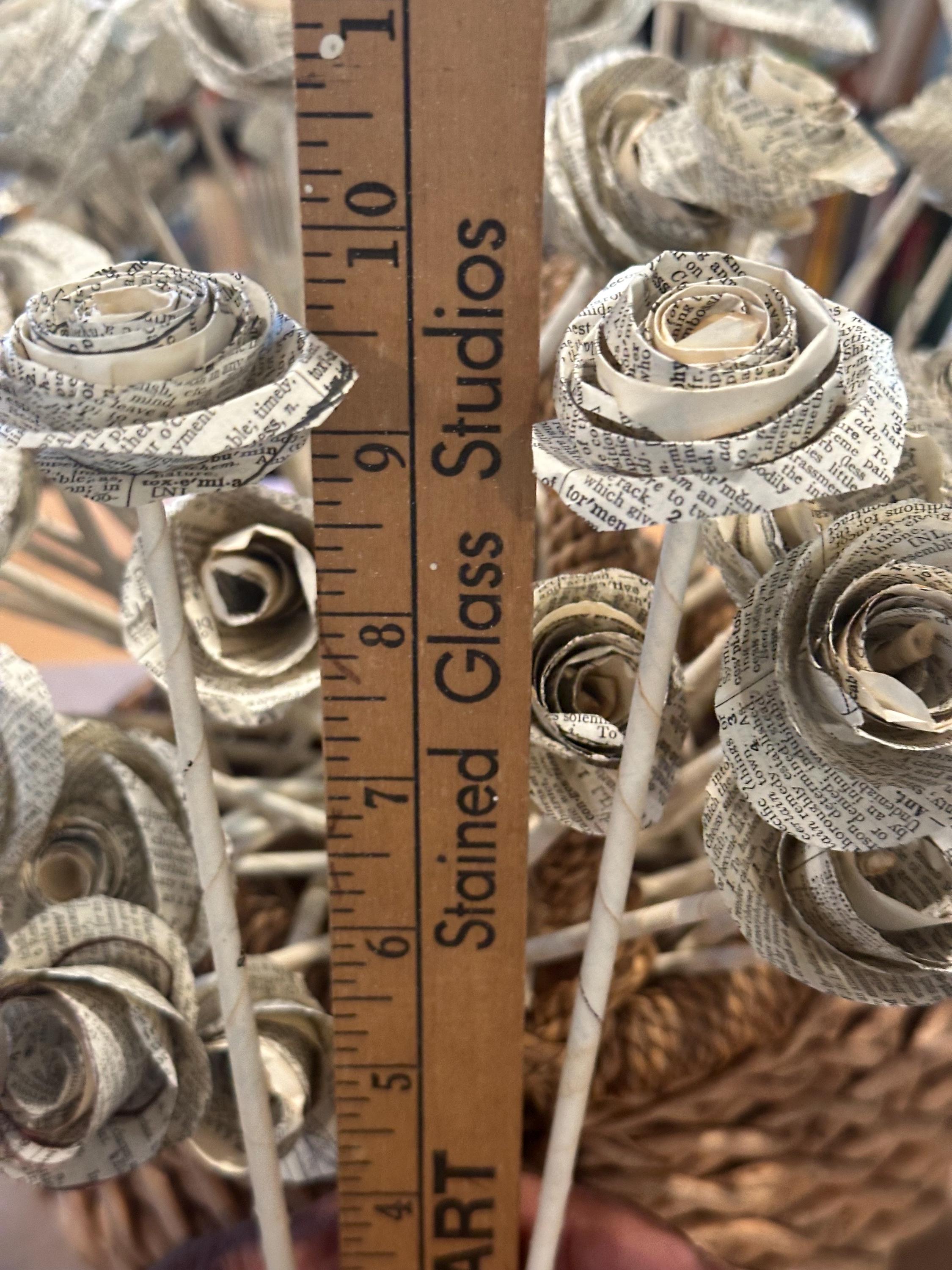 Handcrafted Dictionary Paper Roses, Everlasting Blooms - Etsy
