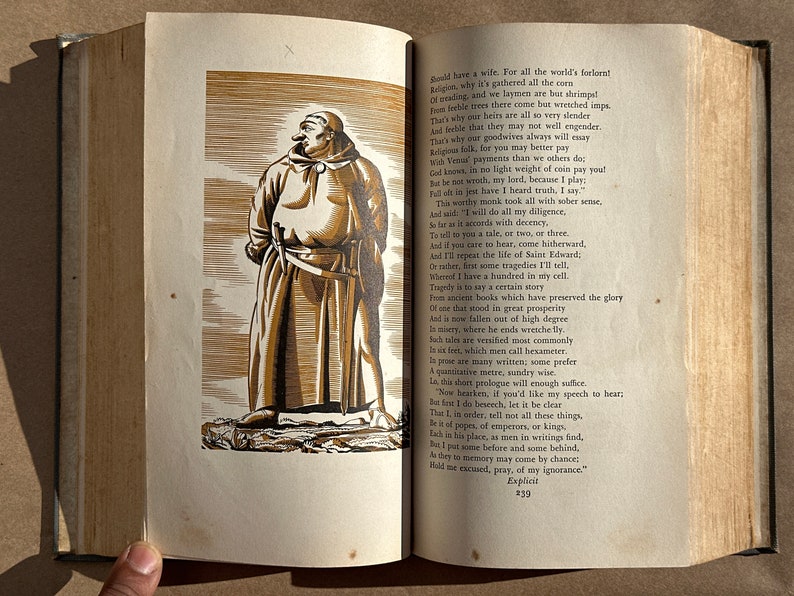 Canterbury Tales by Geoffrey Chaucer (1934) - Etsy