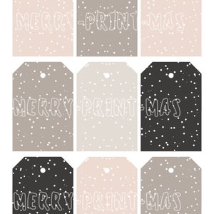 Oh Deer It's Christmas Printable Gift Tags Christmas - Etsy