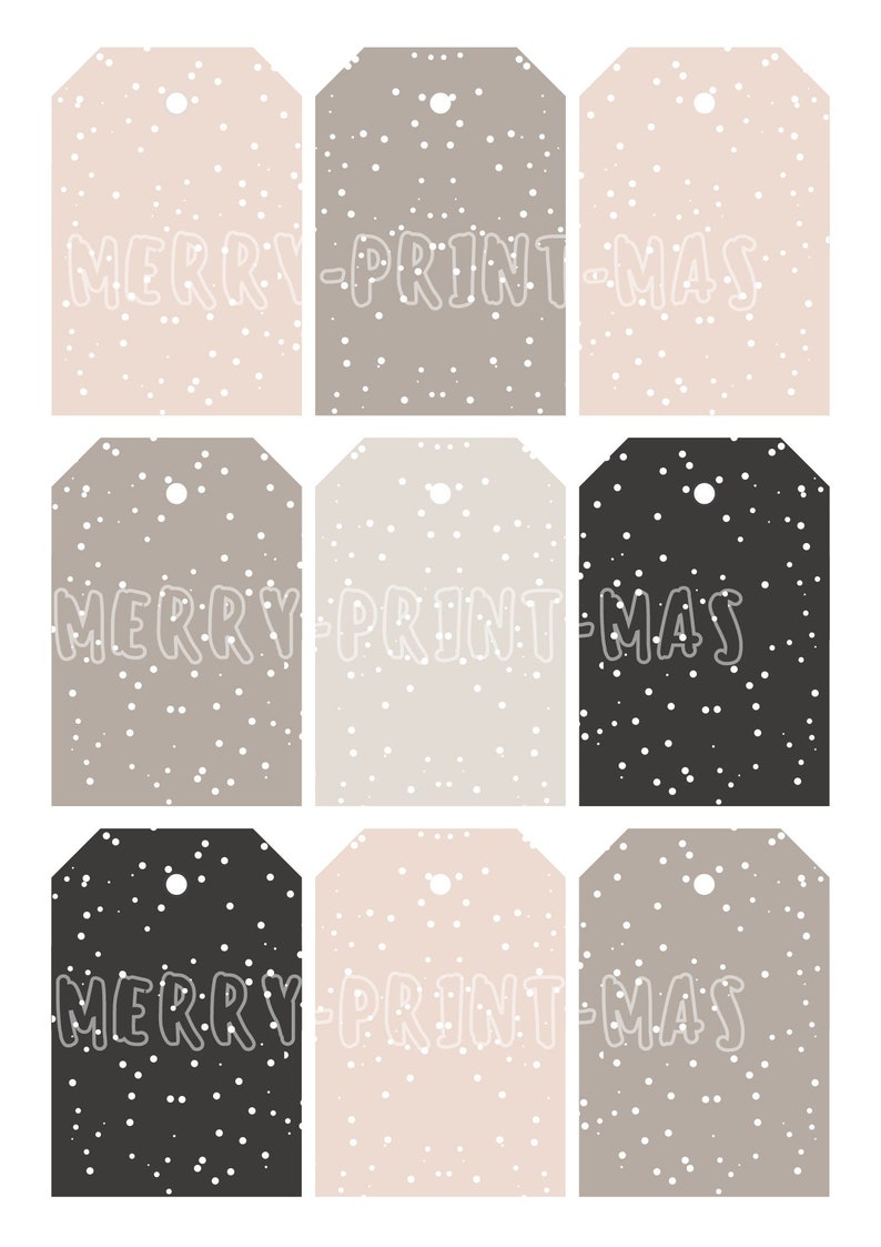 Oh Deer It's Christmas Printable Gift Tags Christmas - Etsy