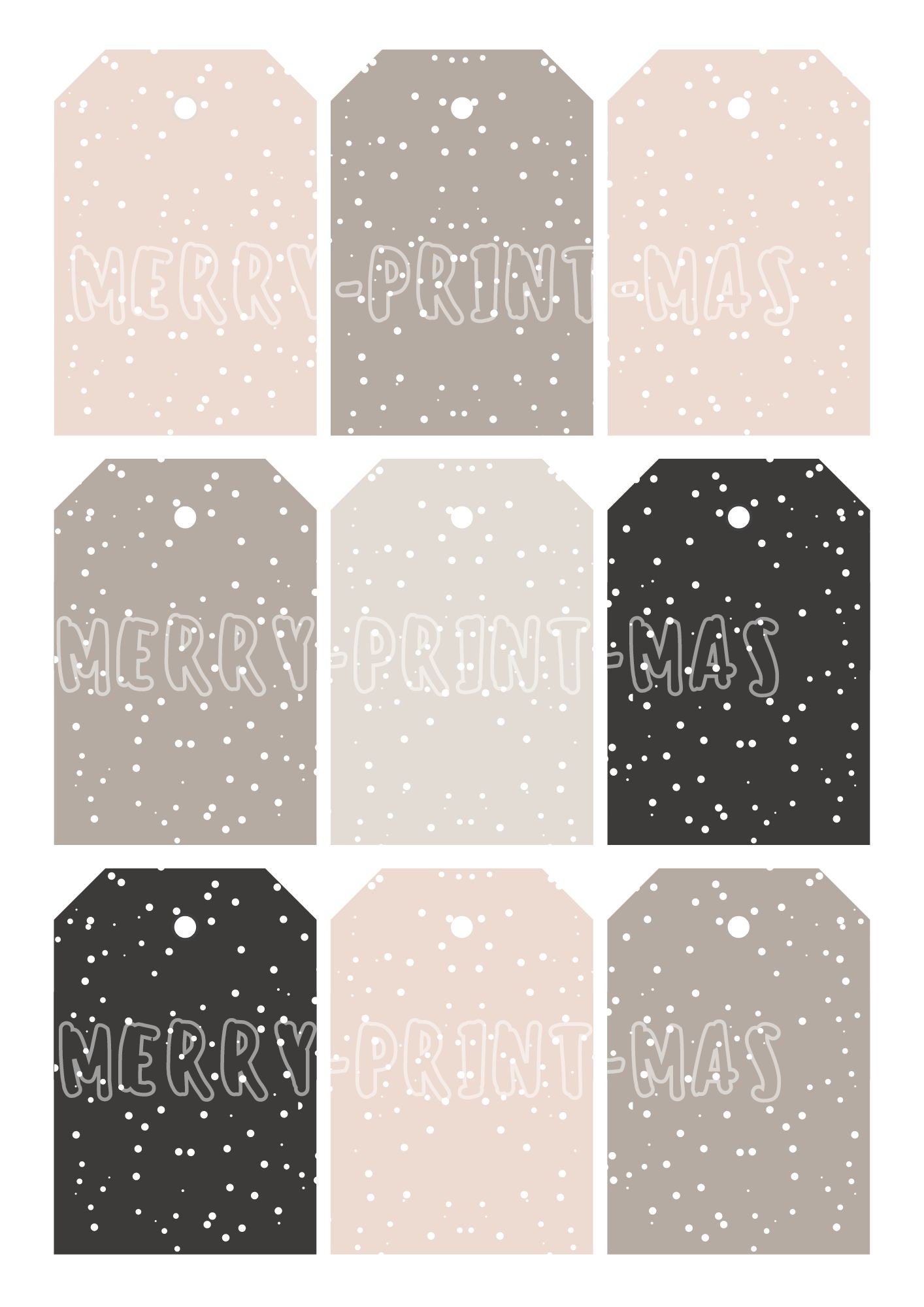 Oh Deer It's Christmas Printable Gift Tags Christmas - Etsy