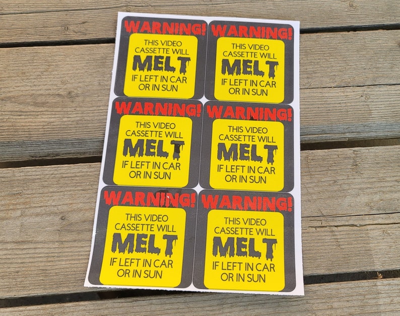 VHS Will Melt Decal - Etsy
