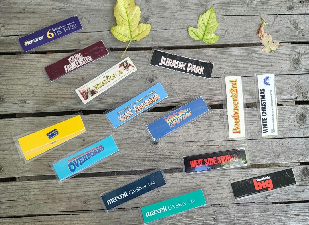 VHS Mini Bookmarks Part 2 - Etsy