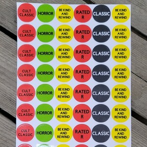 VHS Die Cut Stickers - Etsy
