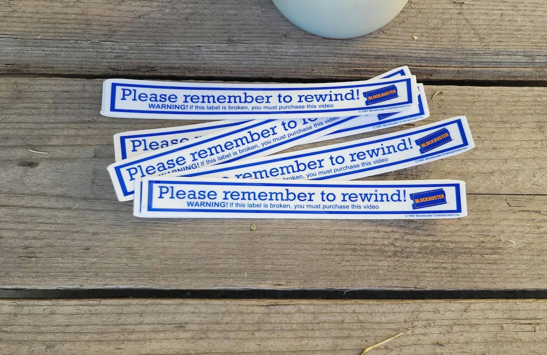 Remember to Rewind VHS Decal - Etsy