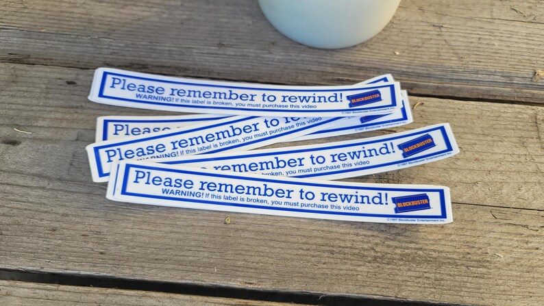 Remember to Rewind VHS Decal - Etsy