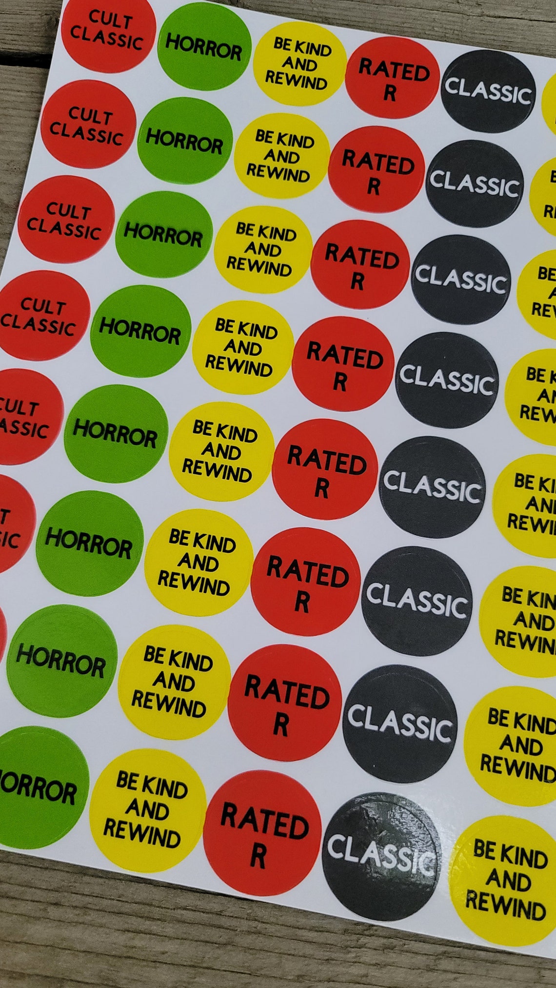 VHS Die Cut Stickers - Etsy