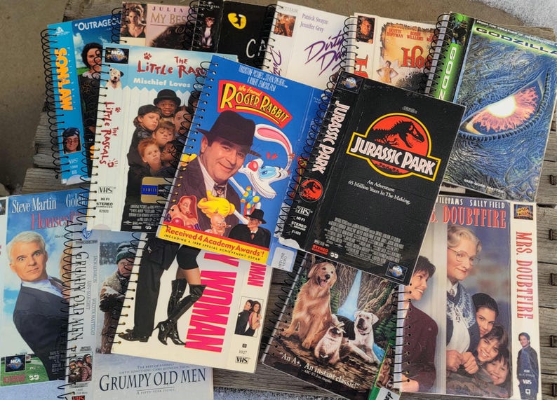 Upcycled VHS Movie Notebook: Retro Spiral Journal (5x7) - Etsy