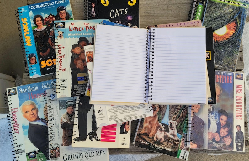 Upcycled VHS Movie Notebook: Retro Spiral Journal (5x7) - Etsy