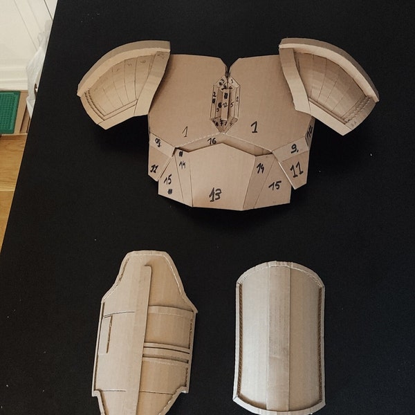 Cardboard Knight Armor Templates - Etsy
