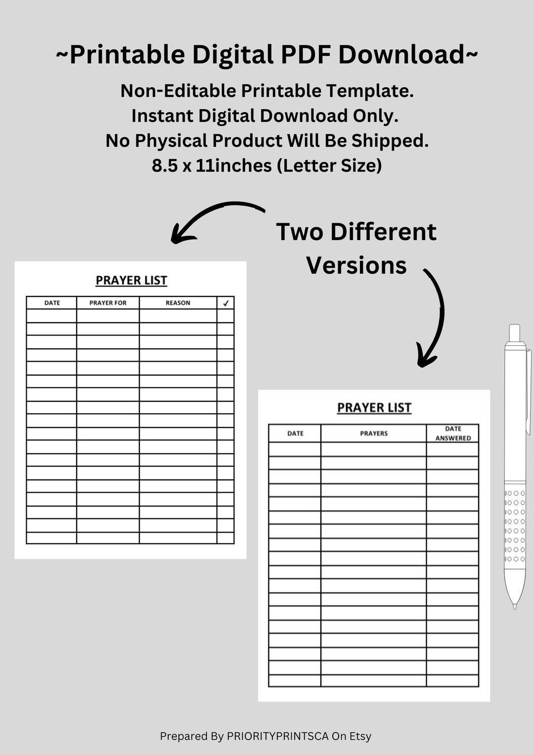 Prayer Lists- 2 Versions. Religious Prayers. Religion, Prayers ...