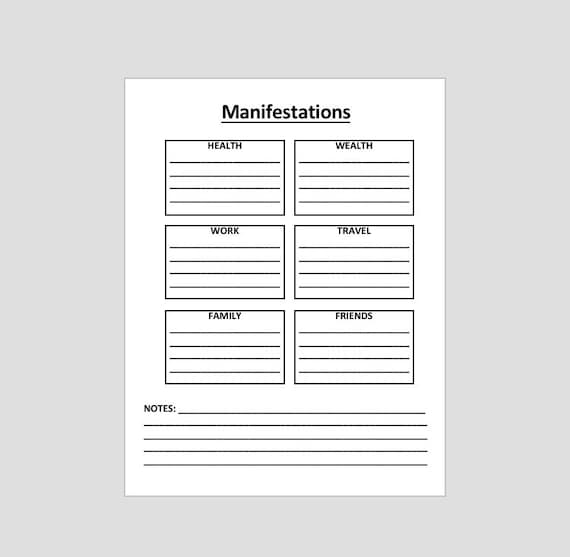 Travel Manifest Template