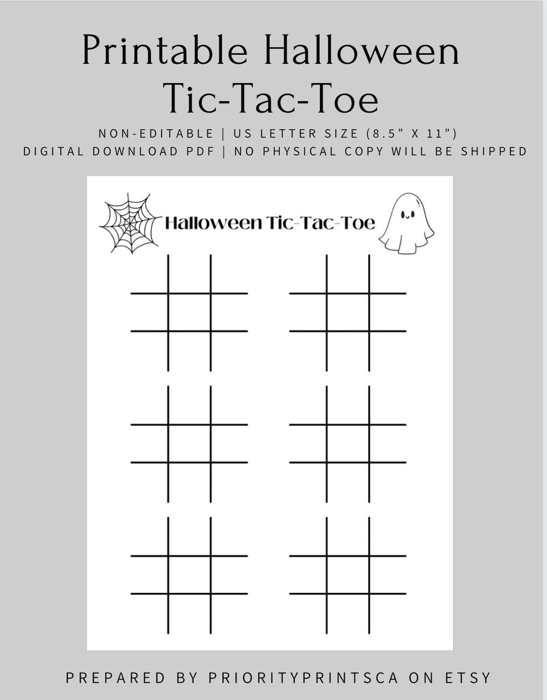 Halloween Tic-tac-toe Game | for Kids | Activities for Children ...