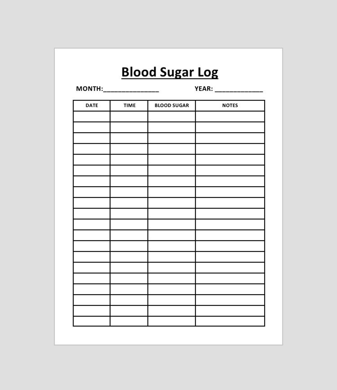 Blood Sugar Log. Health Priorities. Health Care, Health Conditions ...