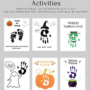 Halloween Handprint Craft Art Bundle of 6 | DIY | Preschool Art ...