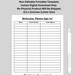Open House Sign in Sheet | Printable | US Letter Size | Digital ...