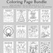 Christmas Coloring Page Bundle of 12 | Colouring Pages | Holiday ...