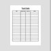 Yard Sale Inventory Sheet | Printable US Letter (digital Download) - Etsy
