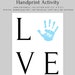 Printable LOVE Handprint Art Activity - Etsy