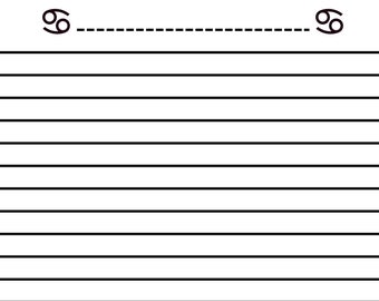 Aquarius Digital Printable Zodiac Note Pages, 8x10, 2 Versions ...