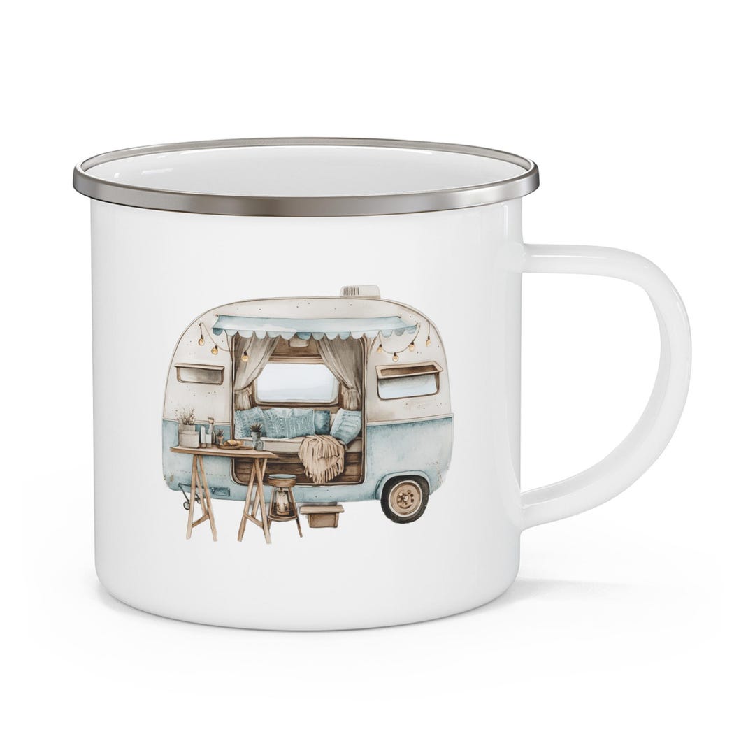 Enamel Camping Mug - Etsy