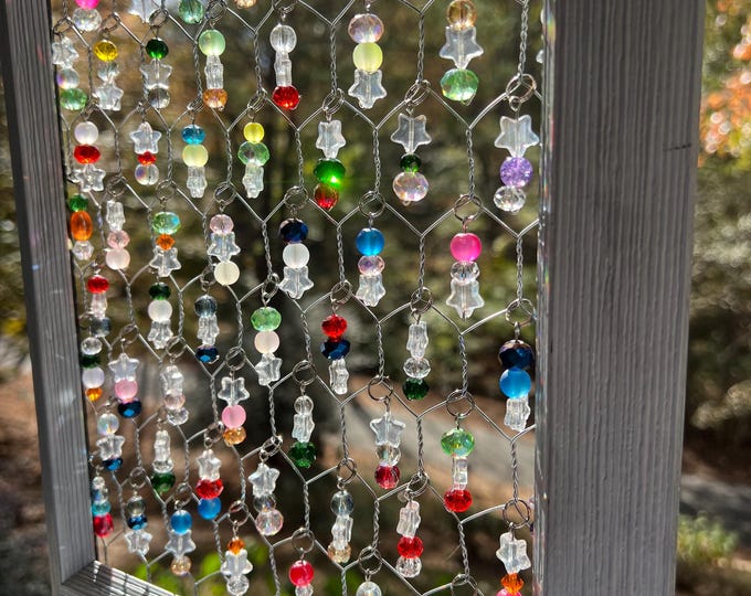 STAR CHICKEN WIRE Sun Catcher- Unique Gift Idea- Christmas Gift ...