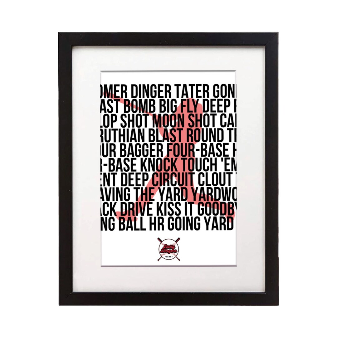 Printable Baseball Wall Art, Home Run Slang Poster, Baseball Prints for ...