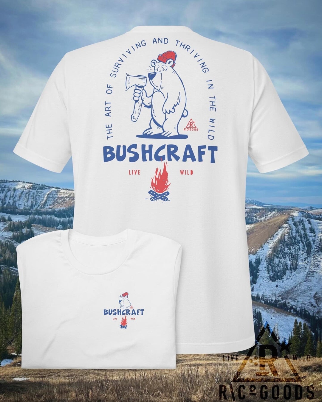 Bushcraft Tshirt, Bushcraft Tee, Bushcraft Axe, Bushcraft Shirt ...