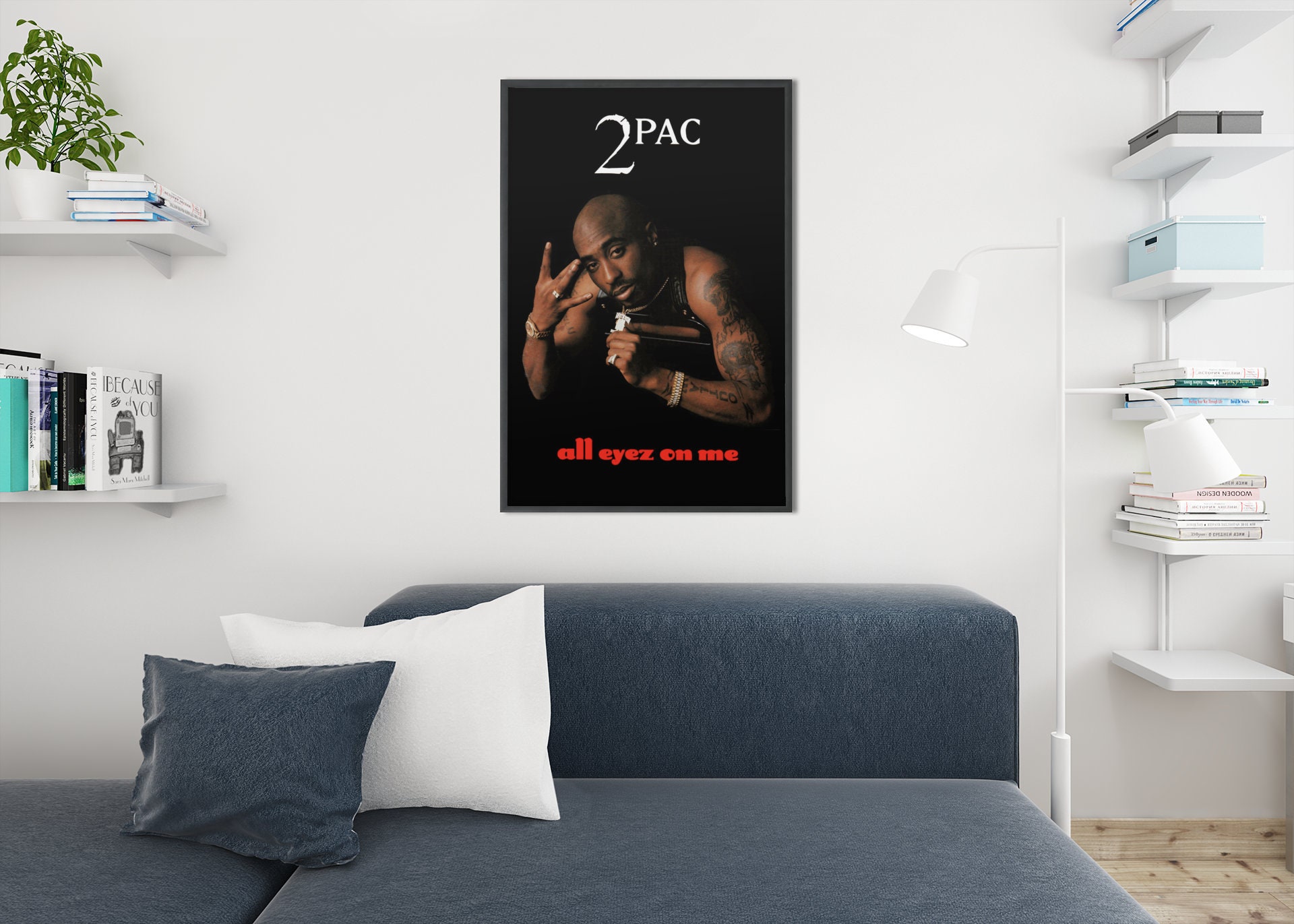 Tupac - All Eyez On Me / Premium Poster Designed & Sold By Apricot Mahnoor